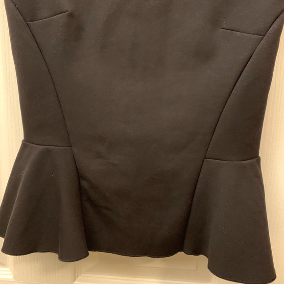 J. Crew | Tops | Jcrew Black Structured Peplum Top | Poshmark